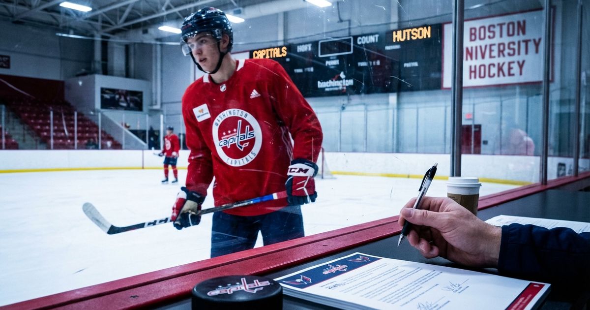 Capitals Sign Cole Hutson to Three-Year Deal After BU Season